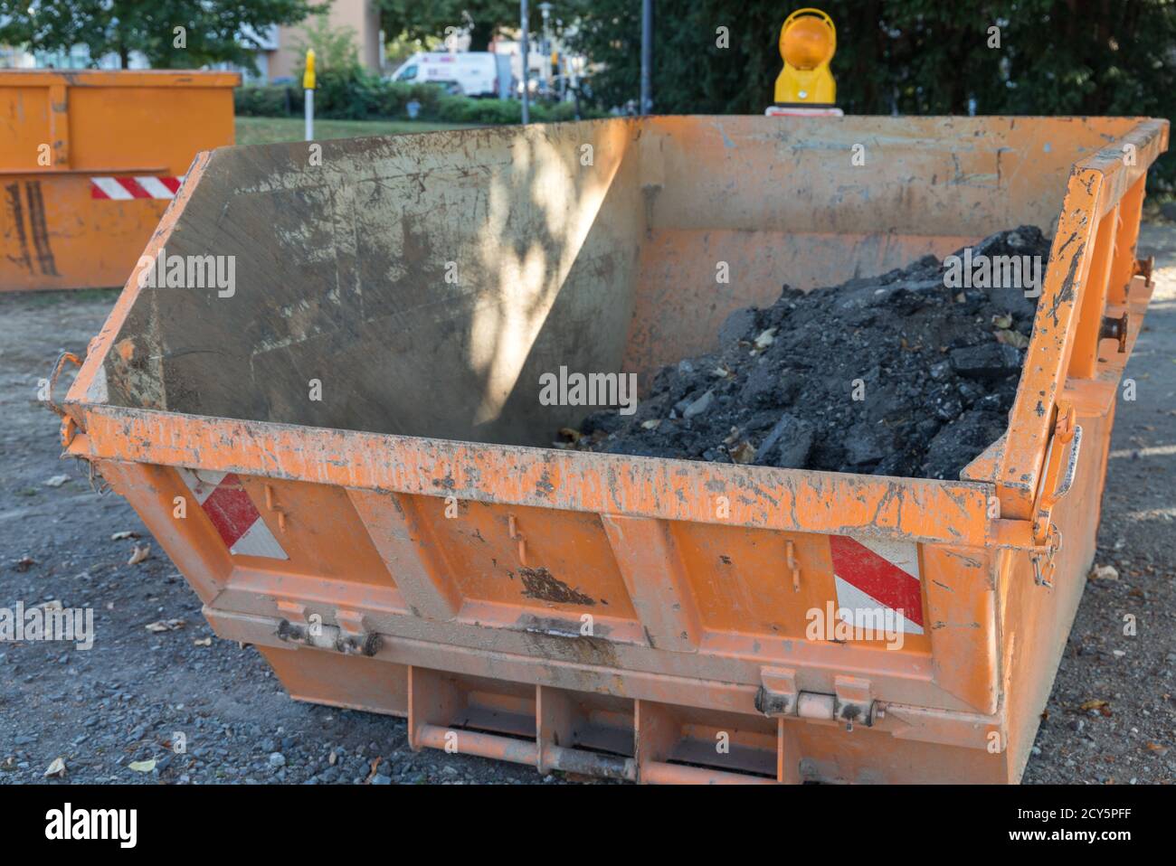 Demolition waste container hi-res stock photography and images - Alamy