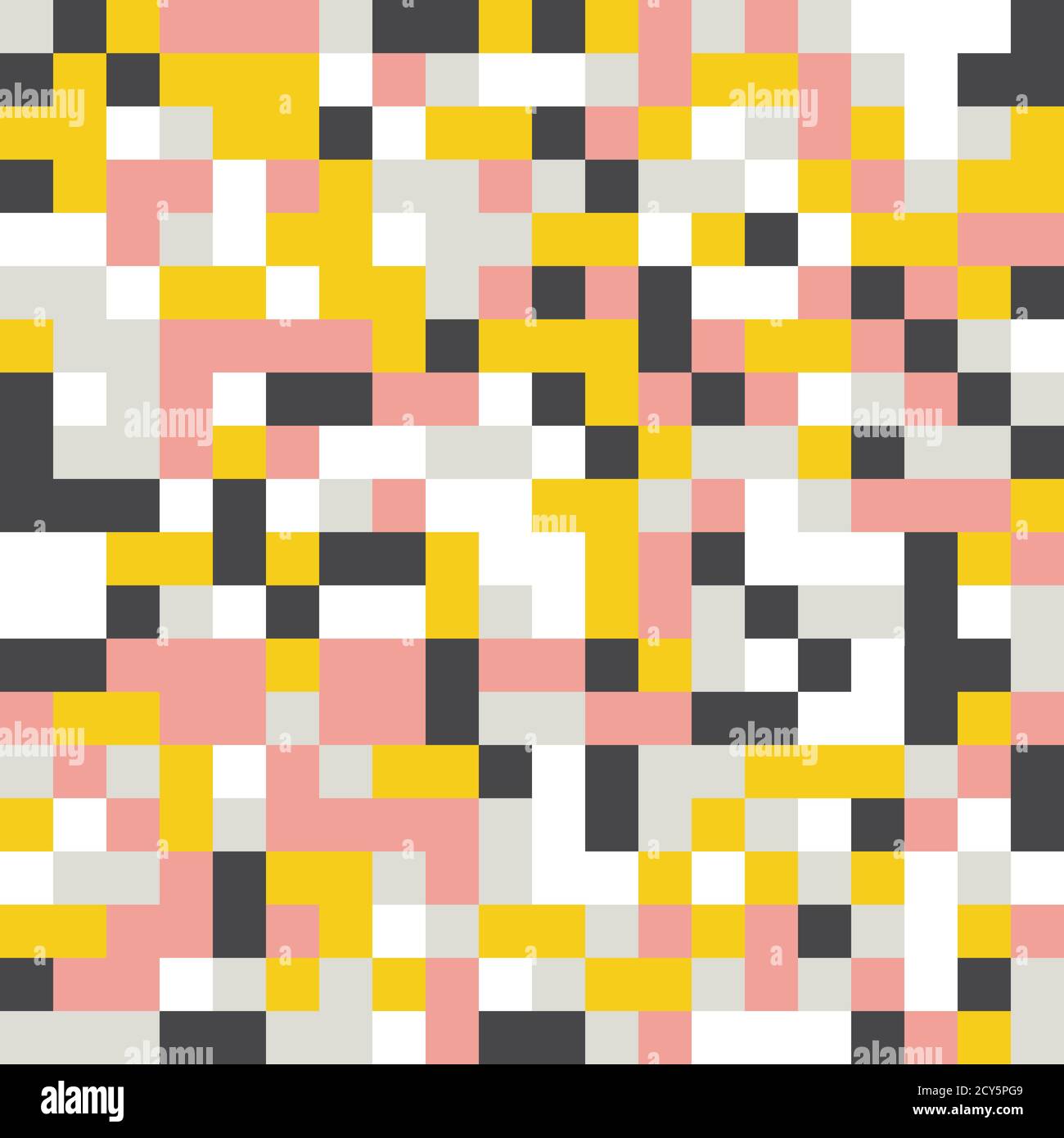 Abstract geometric background, random coloring. Seamless vector pattern ...