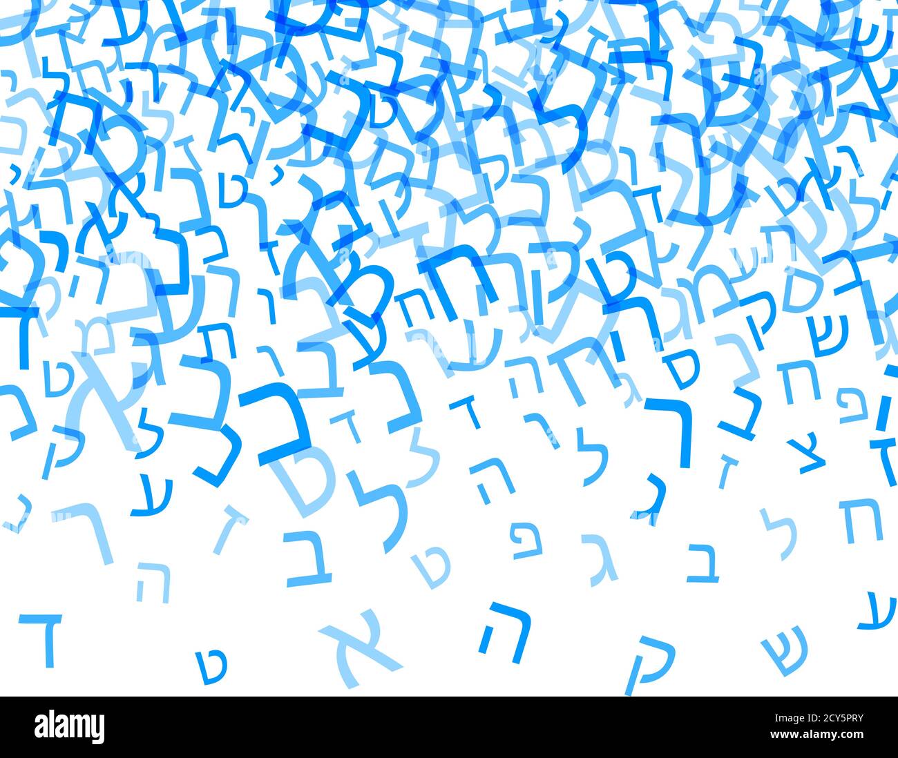 All letters of Hebrew alphabet, Jewish ABC background. Hebrew letters ...