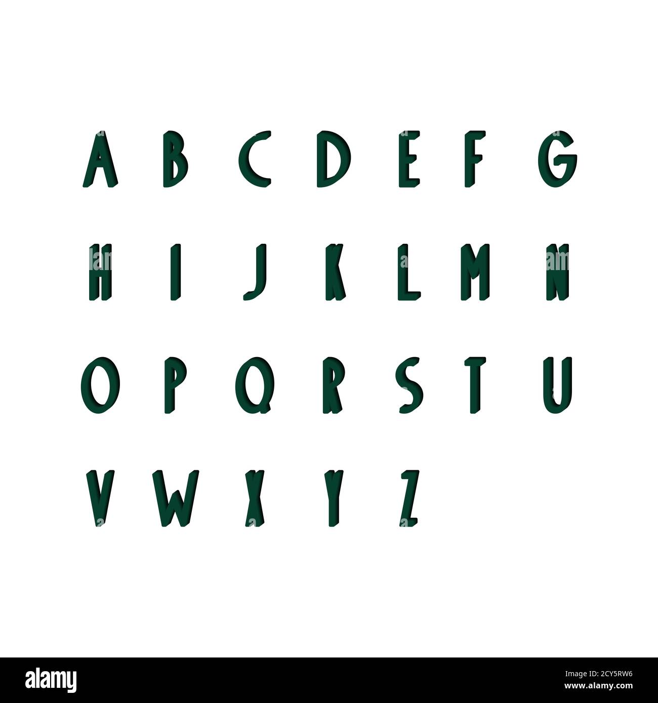 Modern typeface font Stock Vector Images - Alamy