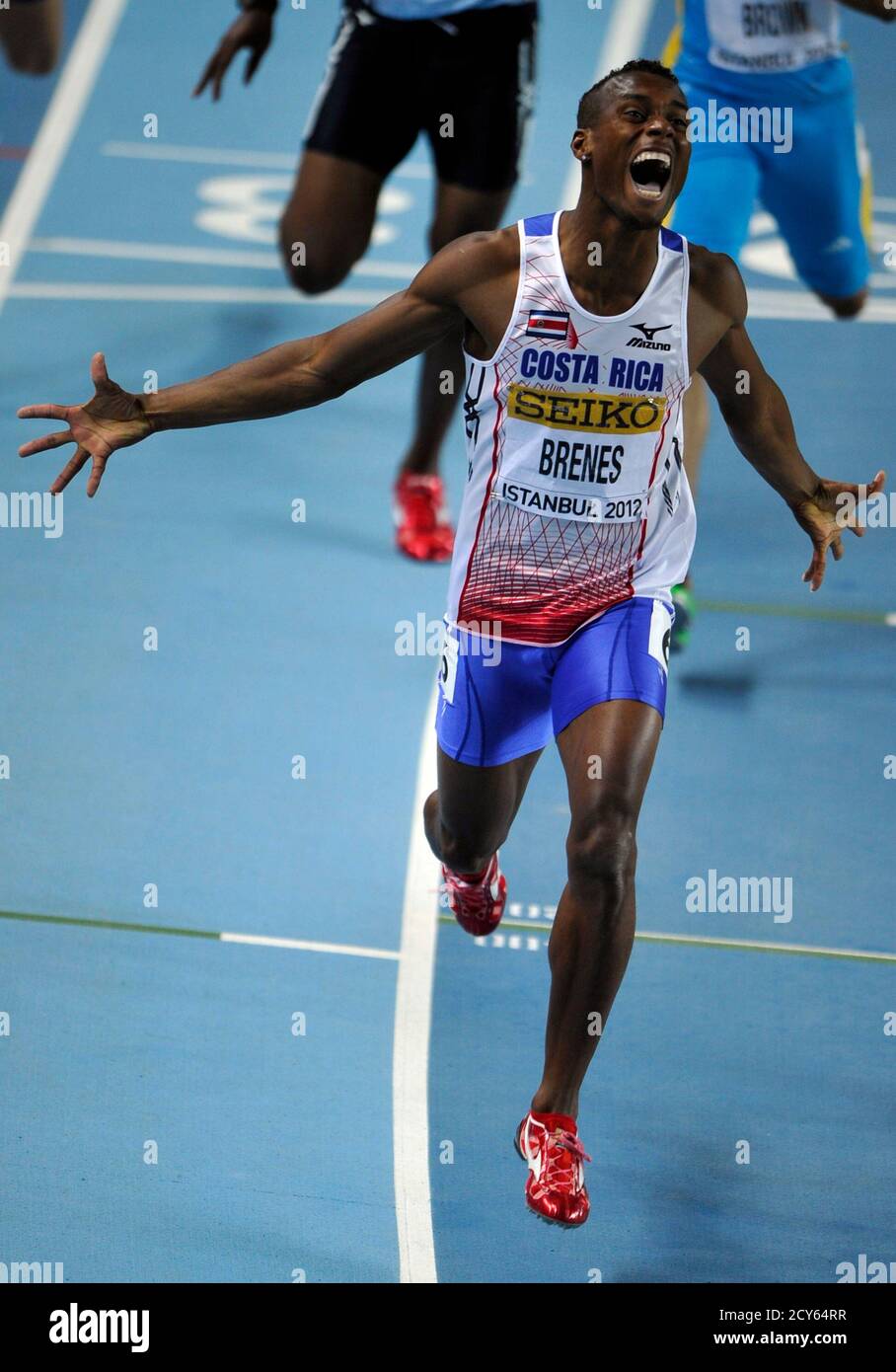 Costa rica celebrates her gold medal hi-res stock photography and ...