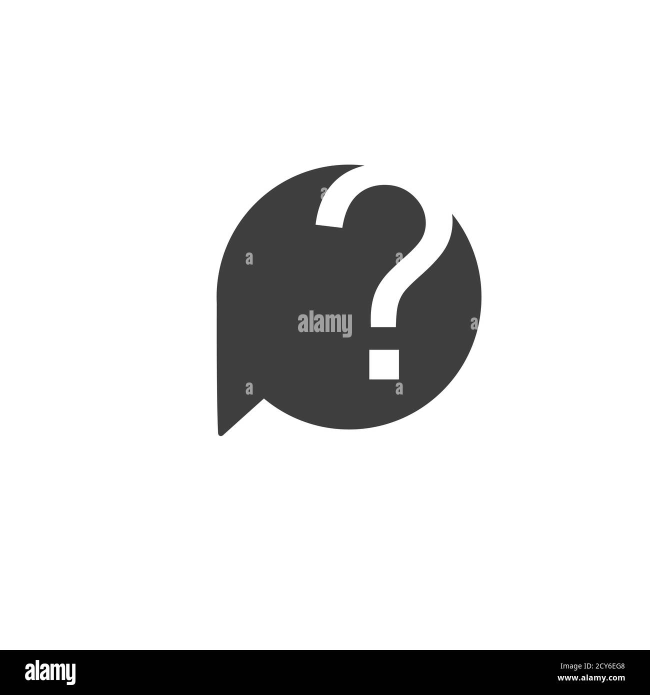 Question mark sign icon. Help symbol. FAQ sign. Flat design style ...
