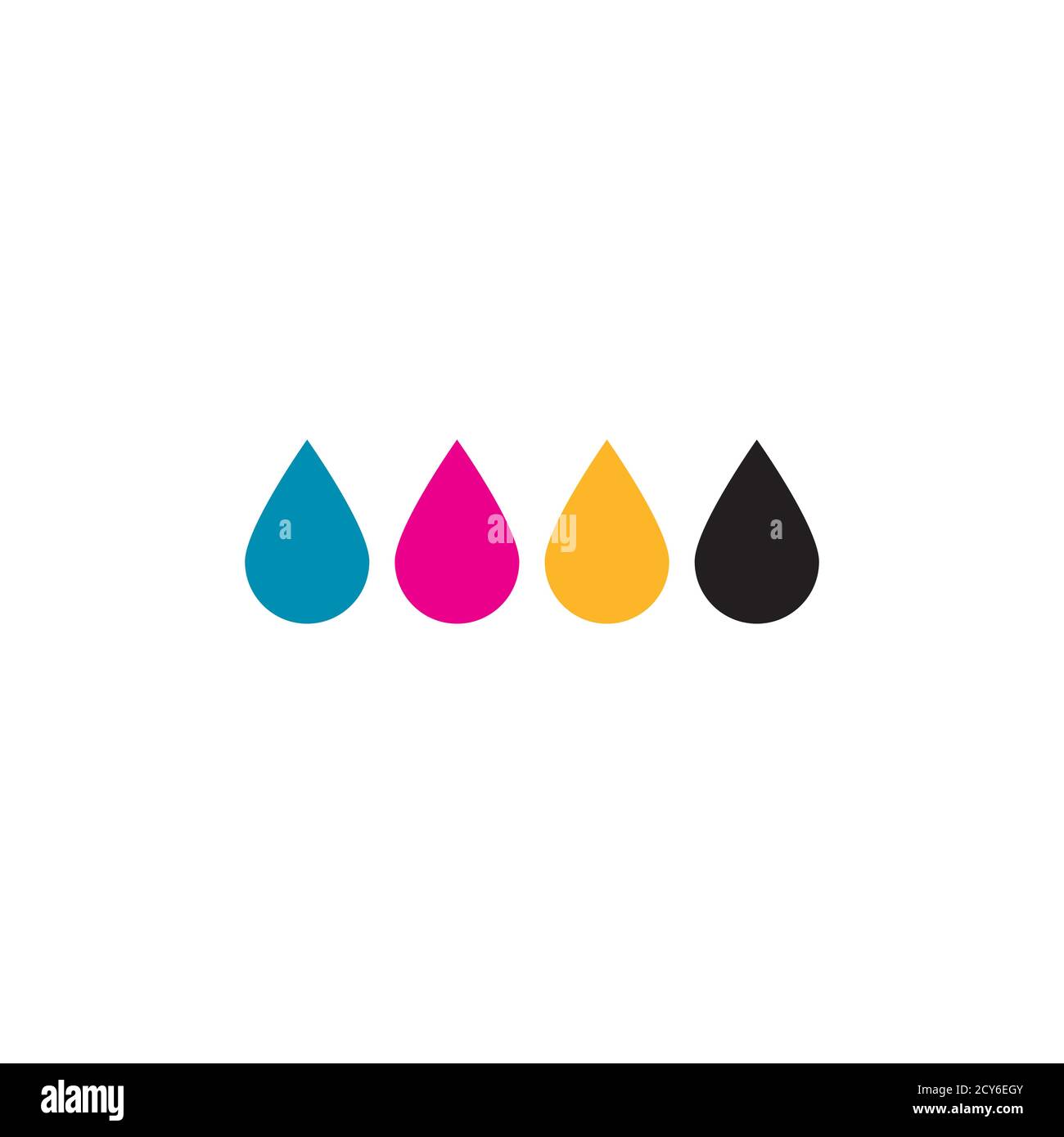 Cmyk ink drops Stock Vector Images - Alamy