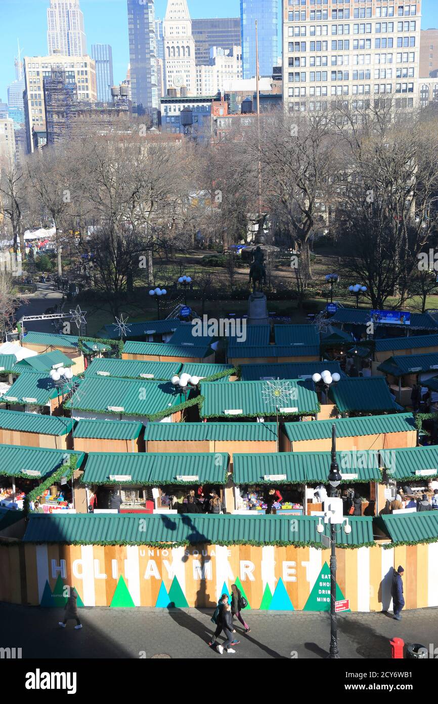 Union Square, Holiday Market, Christmas Market, Manhattan, New York ...