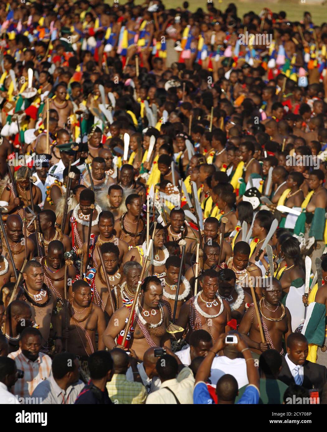 Reed dance in swaziland hi-res stock photography and images - Alamy