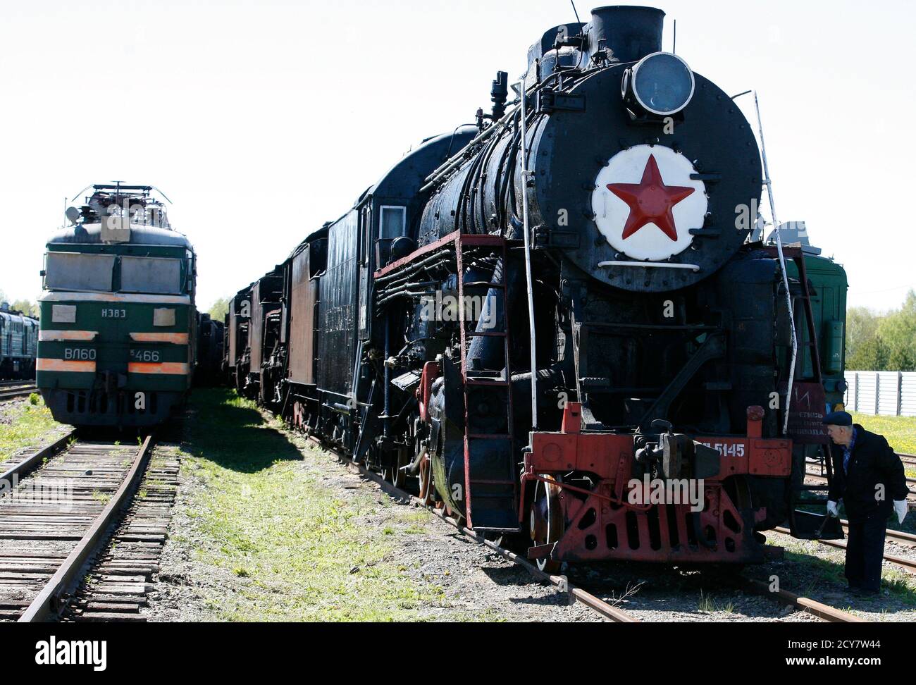 Soviet diesel locomotive hi-res stock photography and images - Alamy