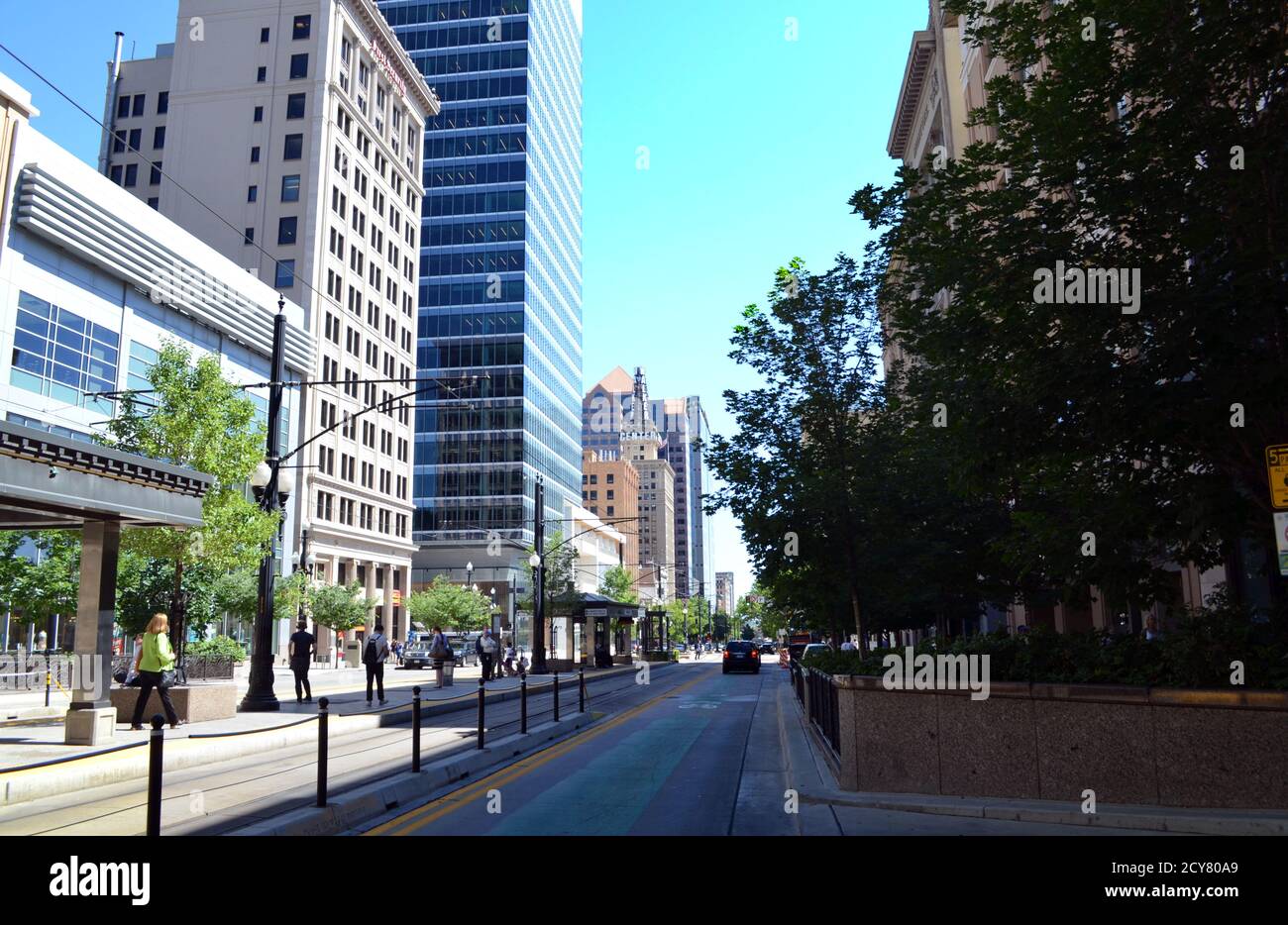 Utah - Salt Lale City Downtown Stock Photo - Alamy