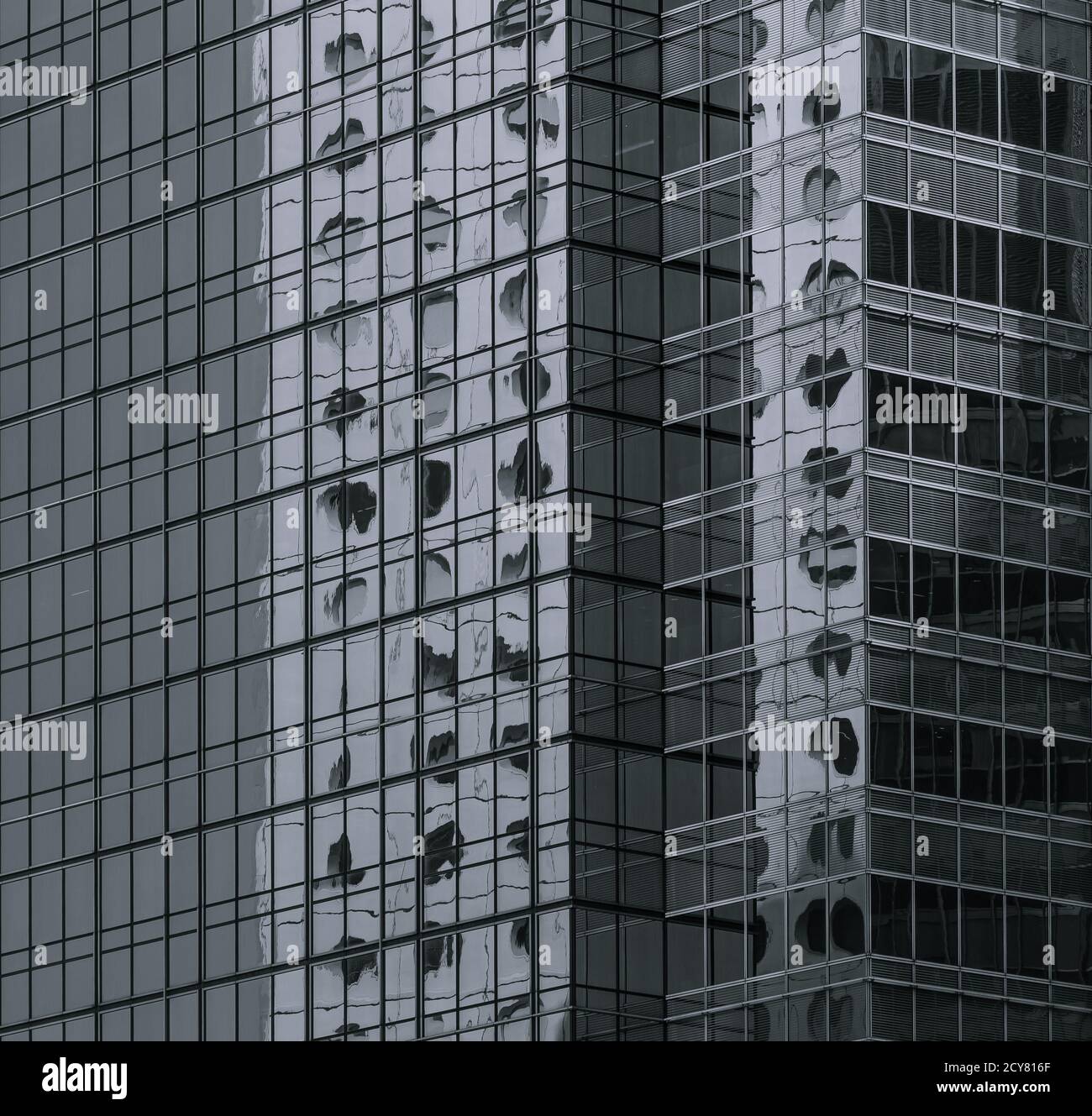 Modern Hong Kong Architecture, image Black and white style Stock Photo - Alamy