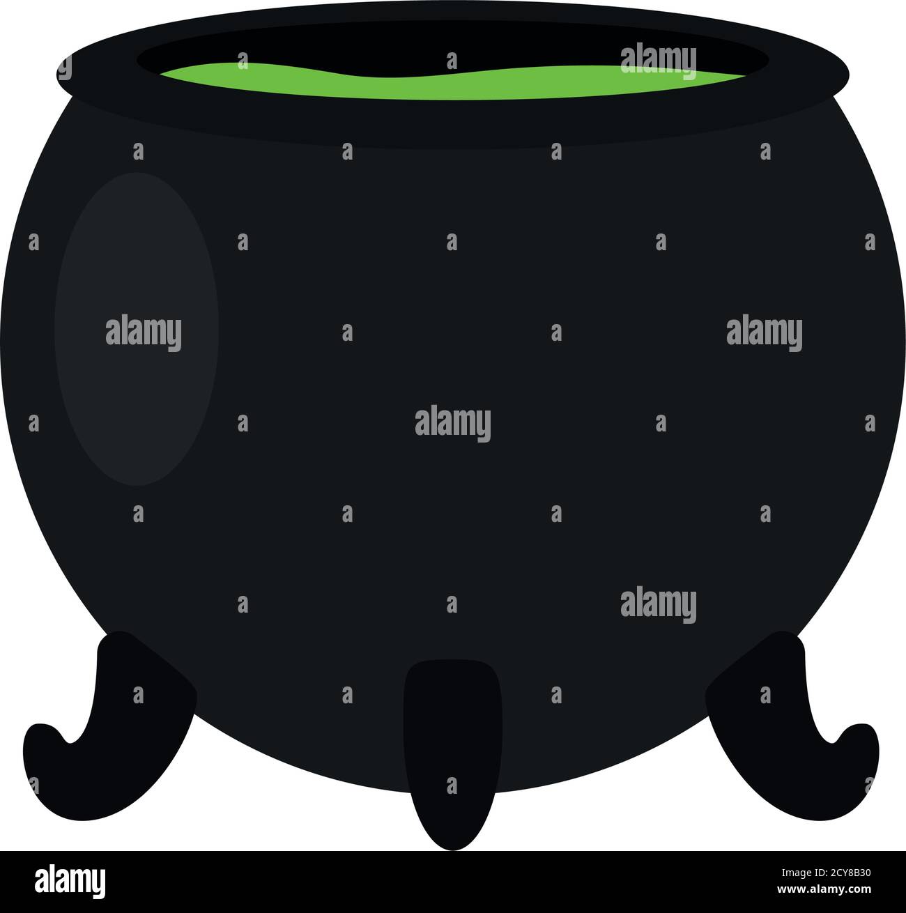 Isolated poison pot halloween october scary icon- Vector Stock Vector ...