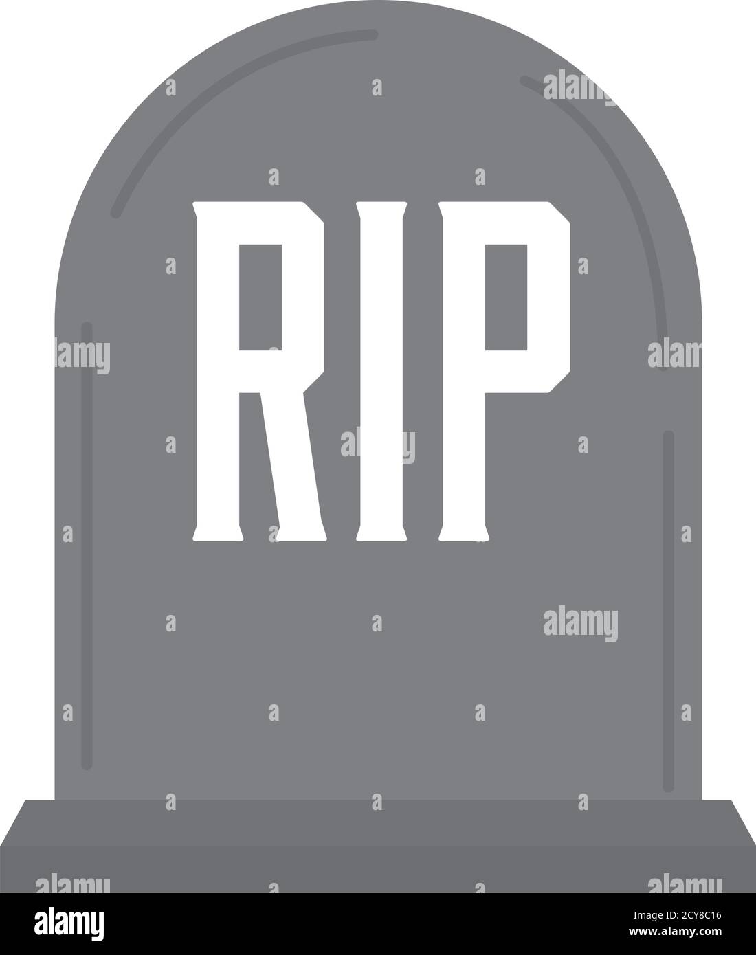 Isolated stone RIP halloween october scary icon- Vector Stock Vector ...