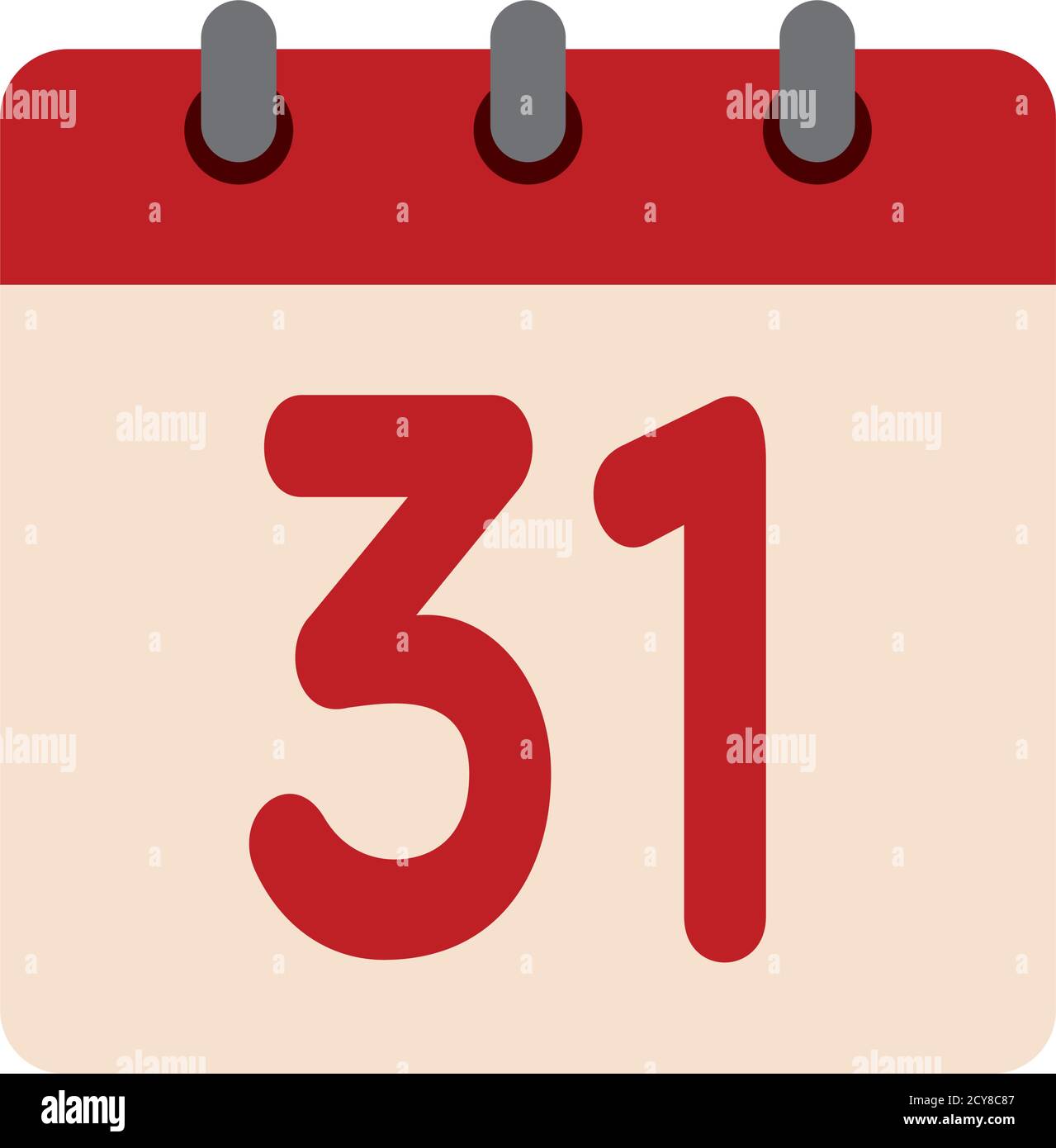 Isolated halloween day calendar october scary icon- Vector Stock Vector ...