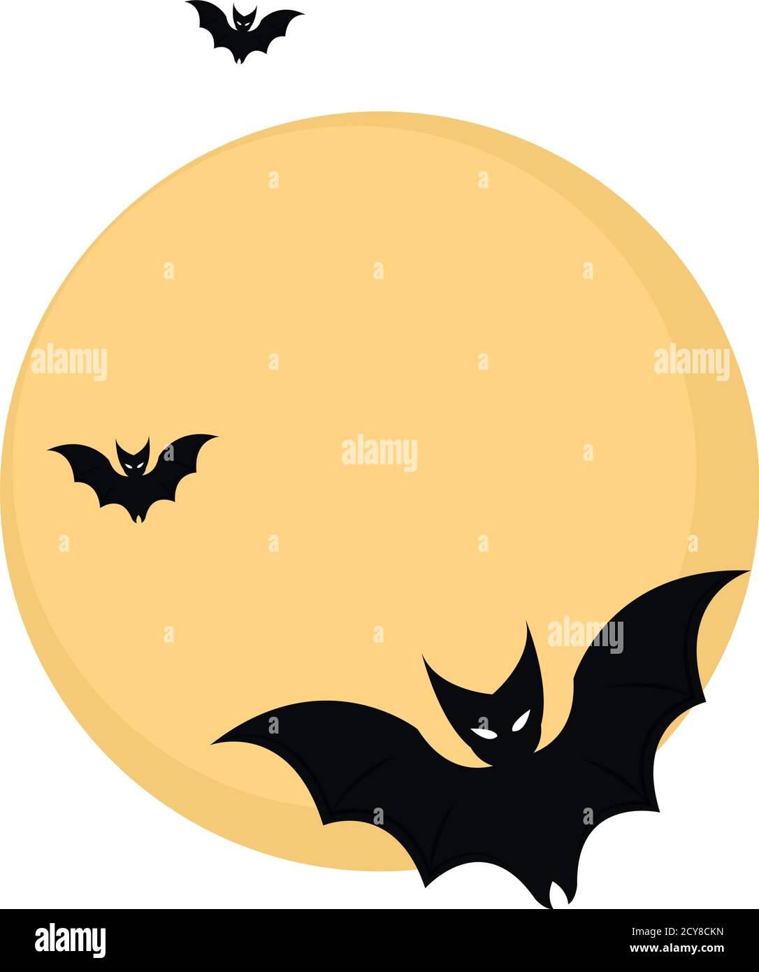 Isolated bats night halloween october scary icon- Vector Stock Vector ...