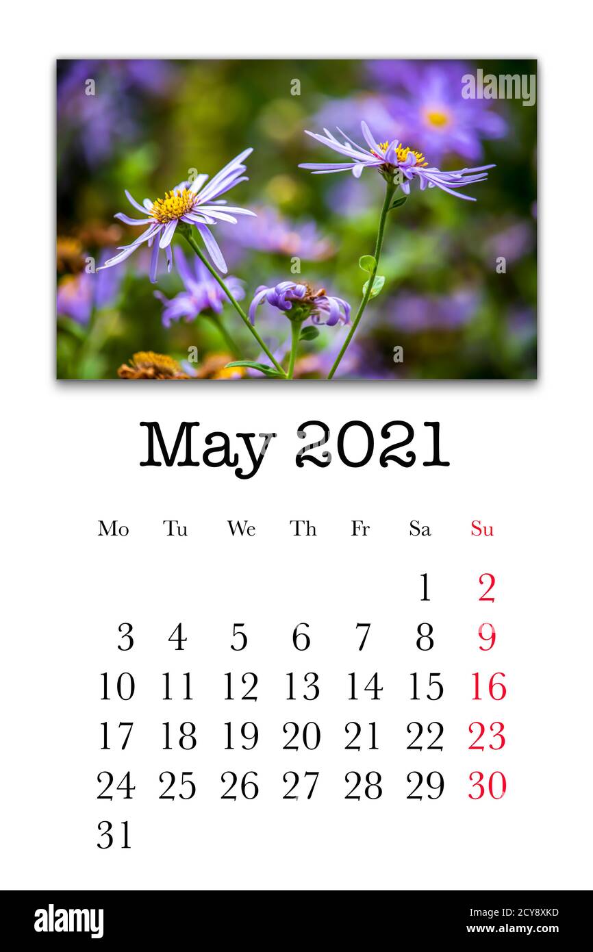 May 2021 calendar Cut Out Stock Images & Pictures - Alamy