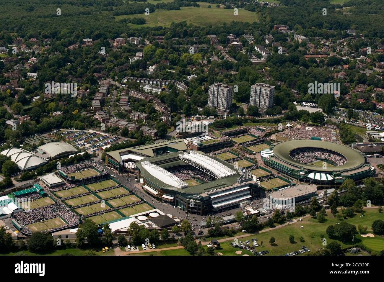 The championships wimbledon aerial hi-res stock photography and images ...