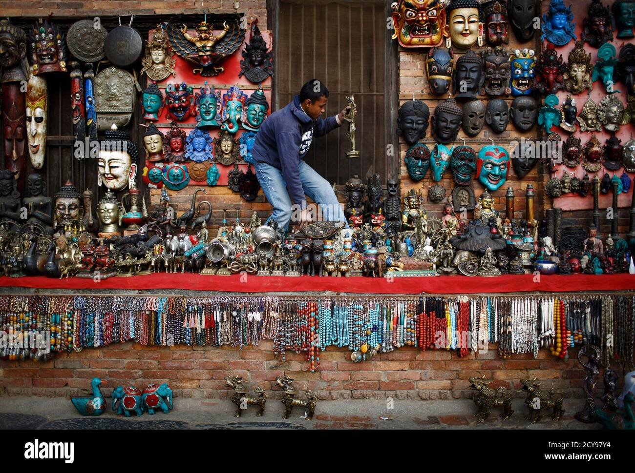 Nepali souvenir shop bhaktapur nepal hi-res stock photography and ...