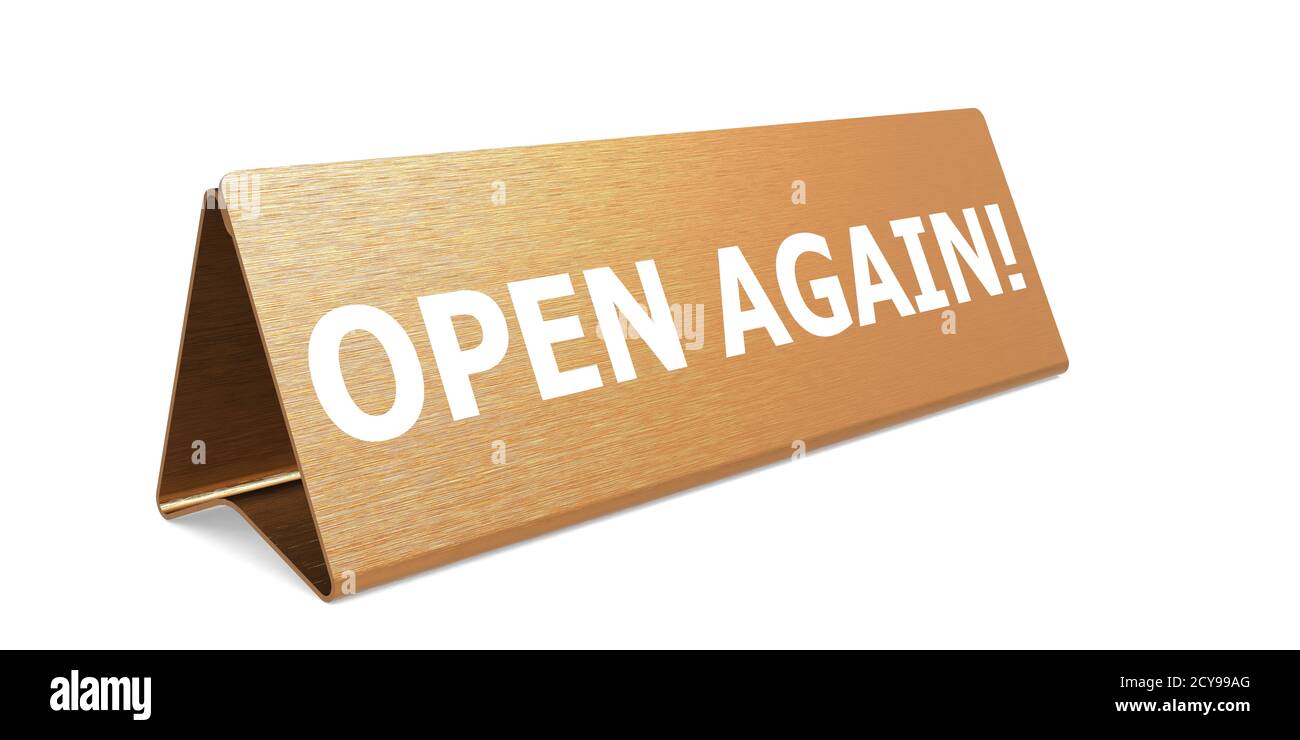 Reopening sign Cut Out Stock Images & Pictures - Alamy