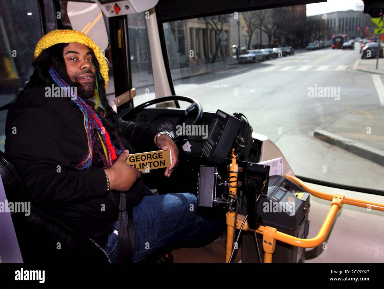 Downtown cleveland trolley bus hi-res stock photography and images - Alamy