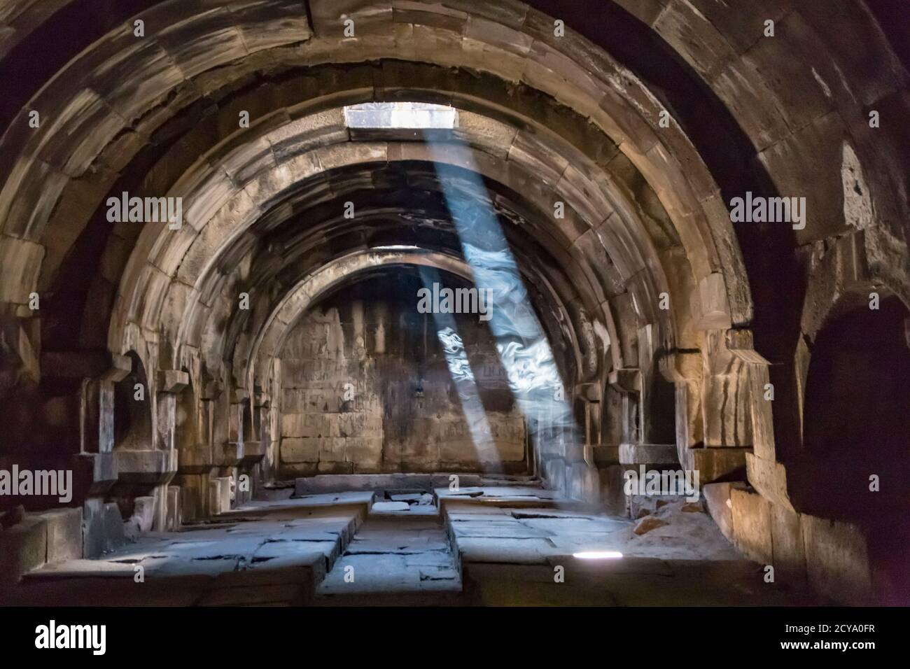 Smoke makes the light shafts visible in the Selim Caravanserai waypoint ...