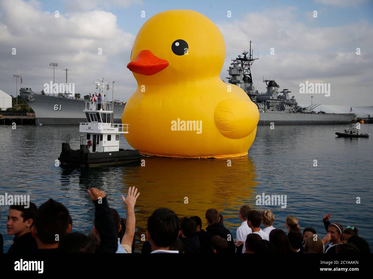 Giant Inflatable Rubber Duck High Resolution Stock Photography and ...