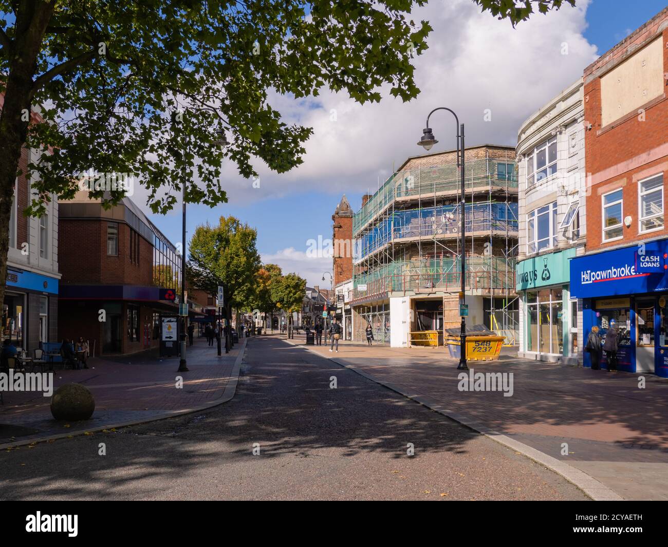01.010.2020 st Helens, Merseyside, UK. Main shopping street in St ...