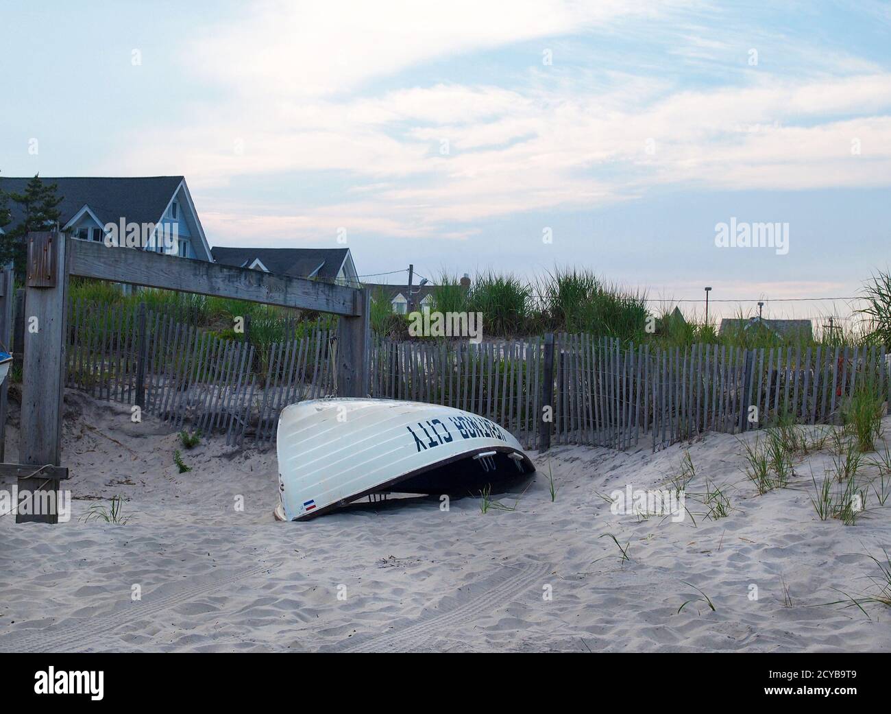 VENTOR CITY, NEW JERSEY - JULY 4, 2019: A Van Duyne lifeguard boat ...