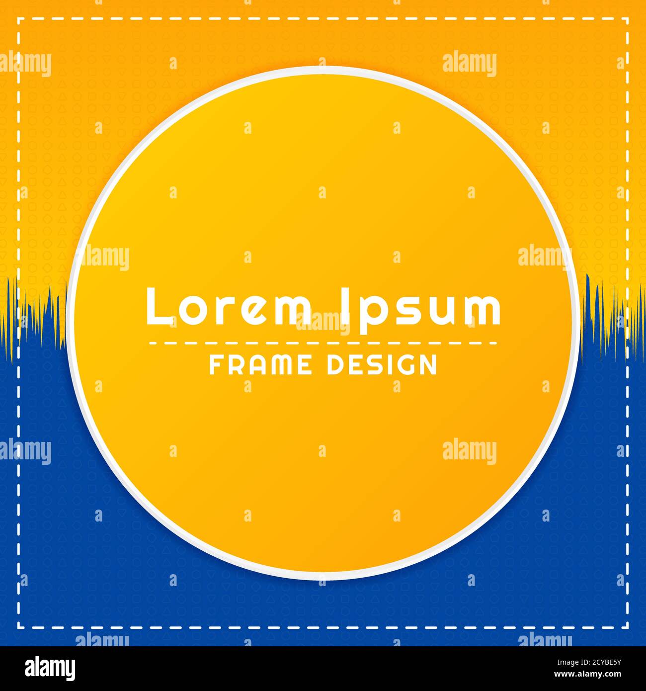 Abstract banner circle frame space design geometric pattern background ...