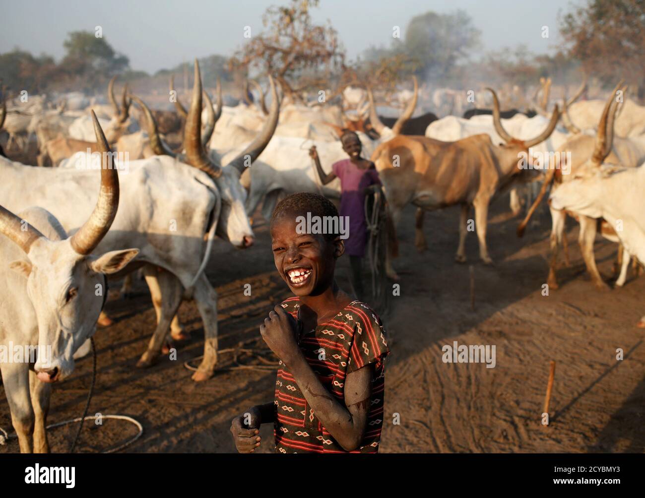 Sudan cattle boy hi-res stock photography and images - Alamy