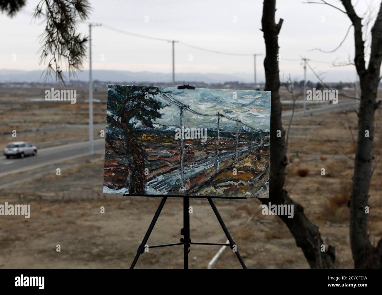 Japanese tsunami painting hi-res stock photography and images - Alamy