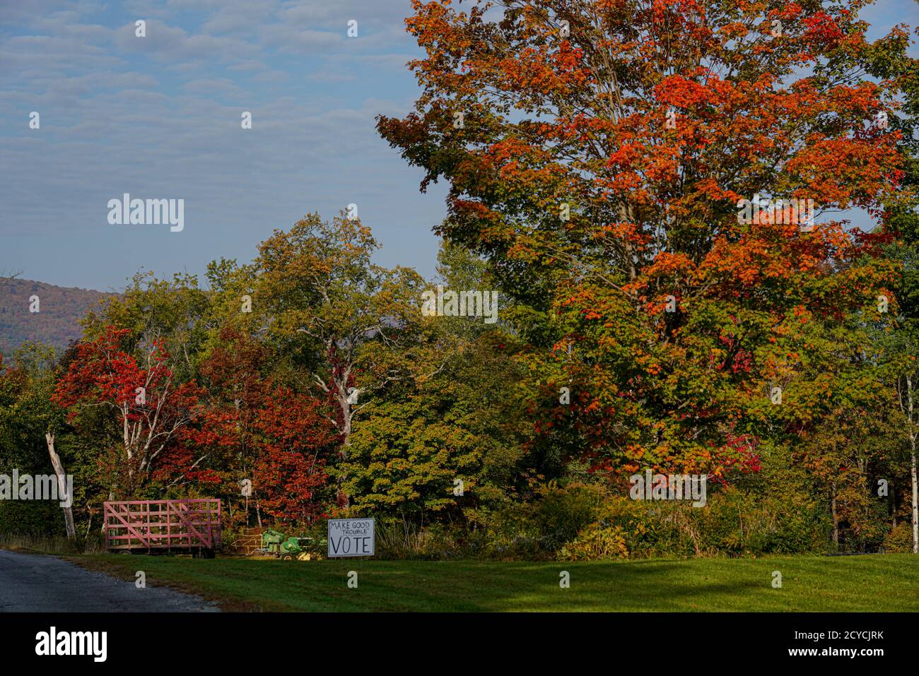 Fall colors in Vermont Stock Photo - Alamy