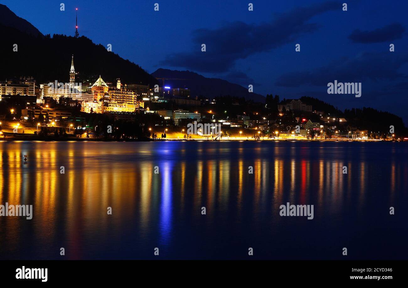 St moritz night life hi-res stock photography and images - Alamy