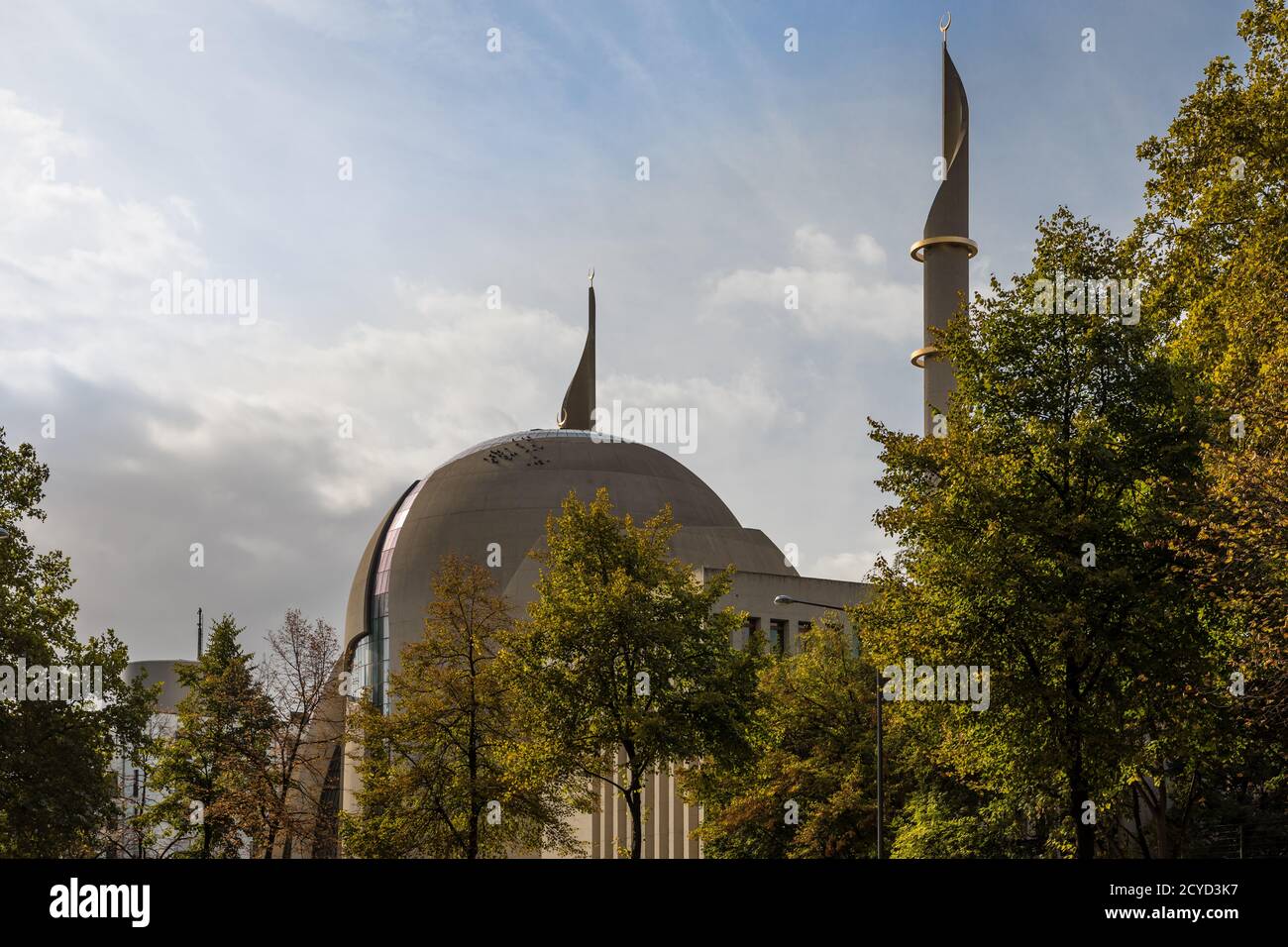 Cologne, Germany: The DITIB Mosque in Ehrenfeld quarter at the day of ...