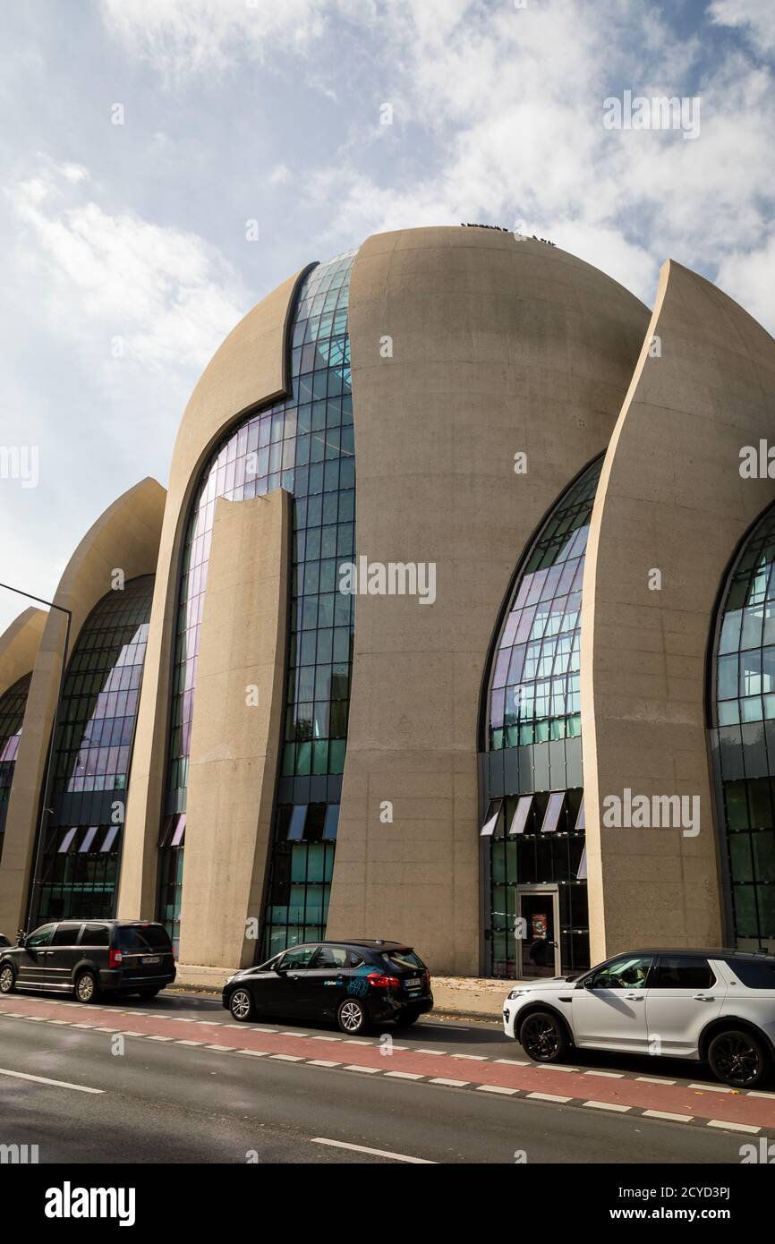 Cologne, Germany: The DITIB Mosque in Ehrenfeld quarter at the day of ...