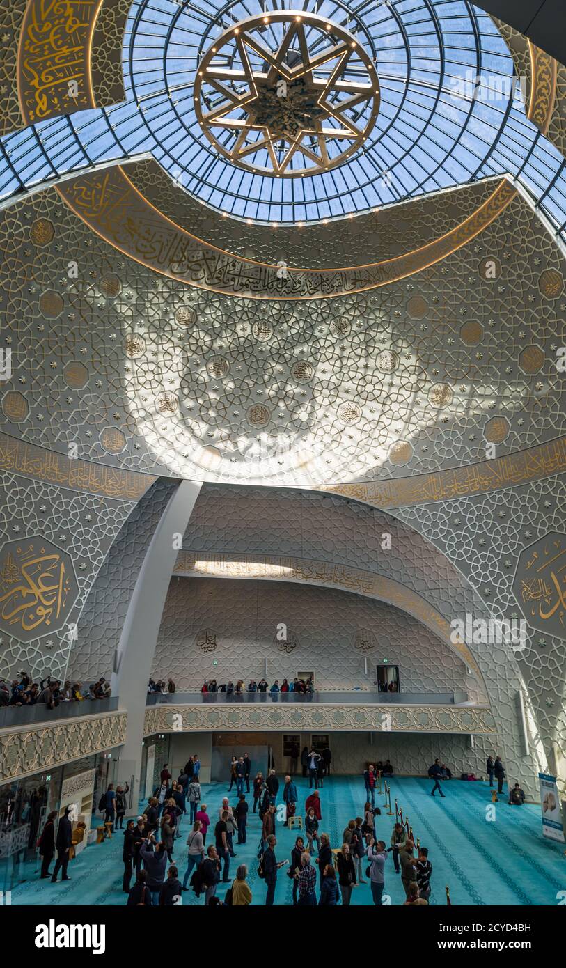 Cologne, Germany: The DITIB Mosque in Ehrenfeld quarter at the day of ...