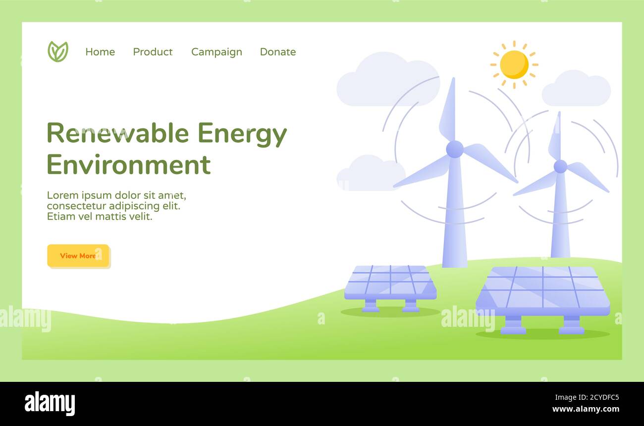 Renewable energy environment wind solar cell power energy campaign for ...