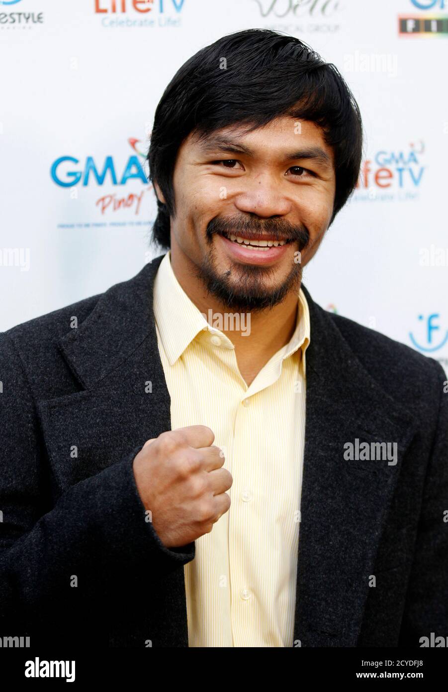 Filipino boxer manny pacquiao poses hi-res stock photography and images ...