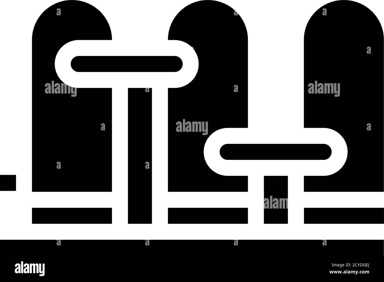 water filtration factory tank glyph icon vector illustration Stock ...