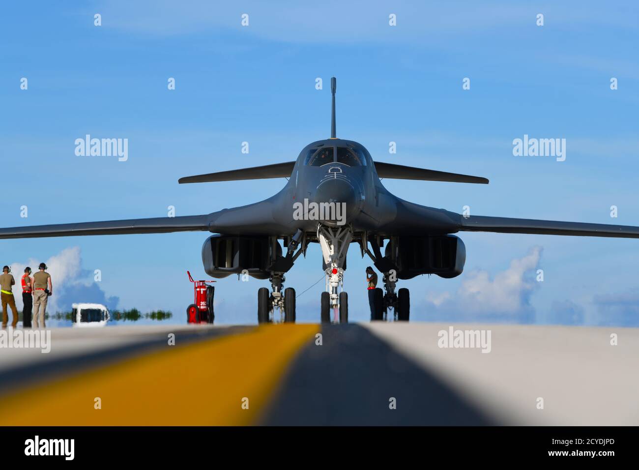 A B-1B Lancer assigned to the 34th Bomb Squadron, Ellsworth Air Force ...