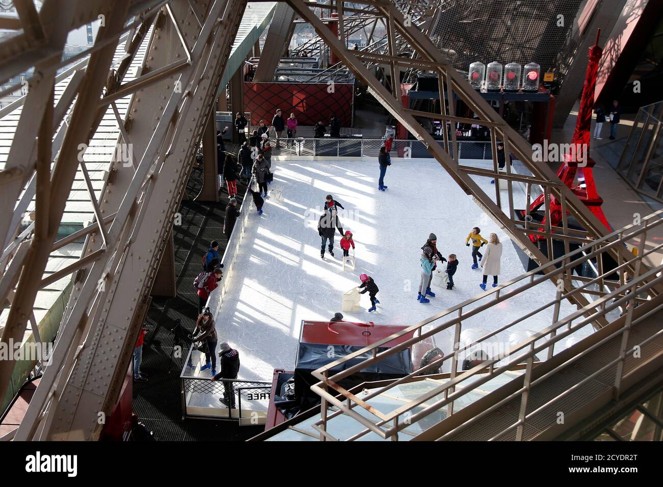 Eiffel Tower Paris Ice Skate High Resolution Stock Photography and ...