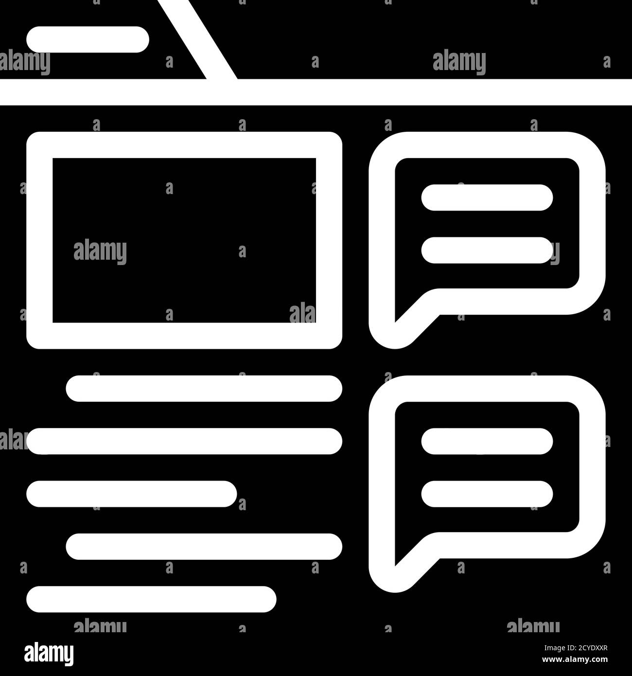 product characteristics and communication with client glyph icon vector ...