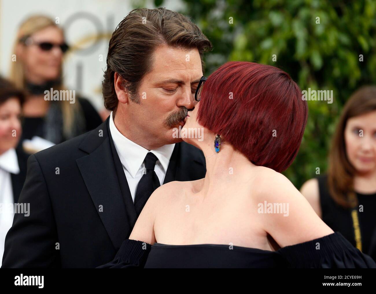 Nick offerman and megan mullally hi-res stock photography and images ...