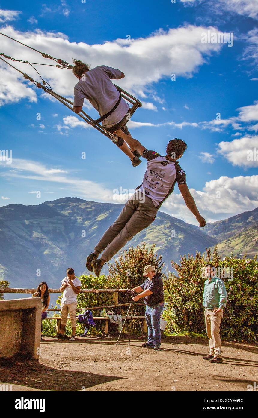 Banos ecuador swing hi-res stock photography and images - Alamy