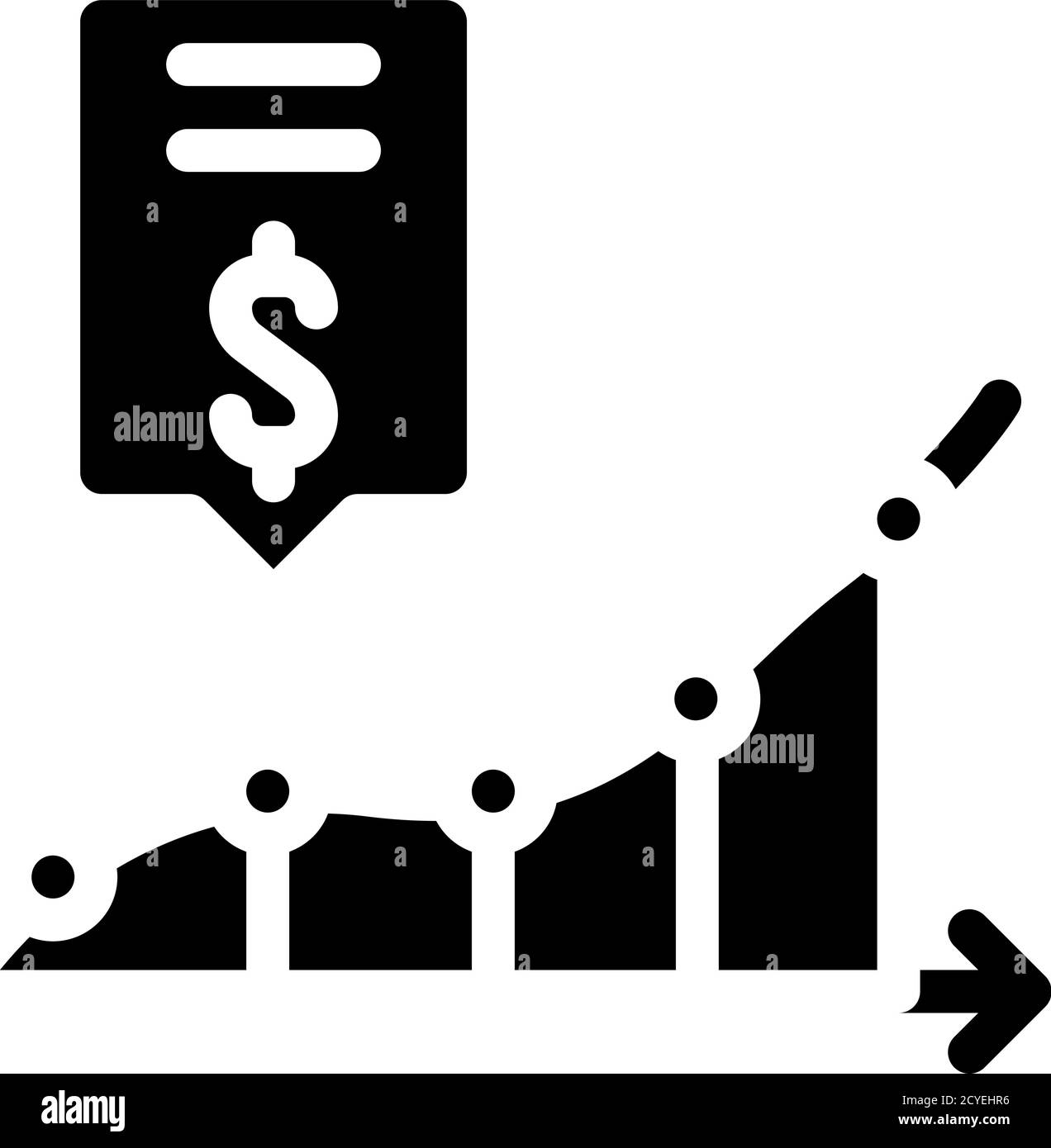 financial infographic glyph icon vector black illustration Stock Vector ...