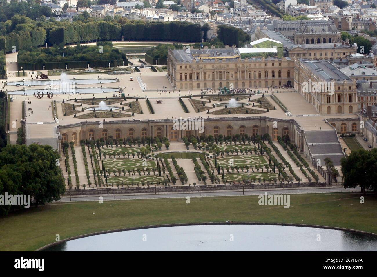 Palace Of Versailles Aerial View High Resolution Stock Photography and ...