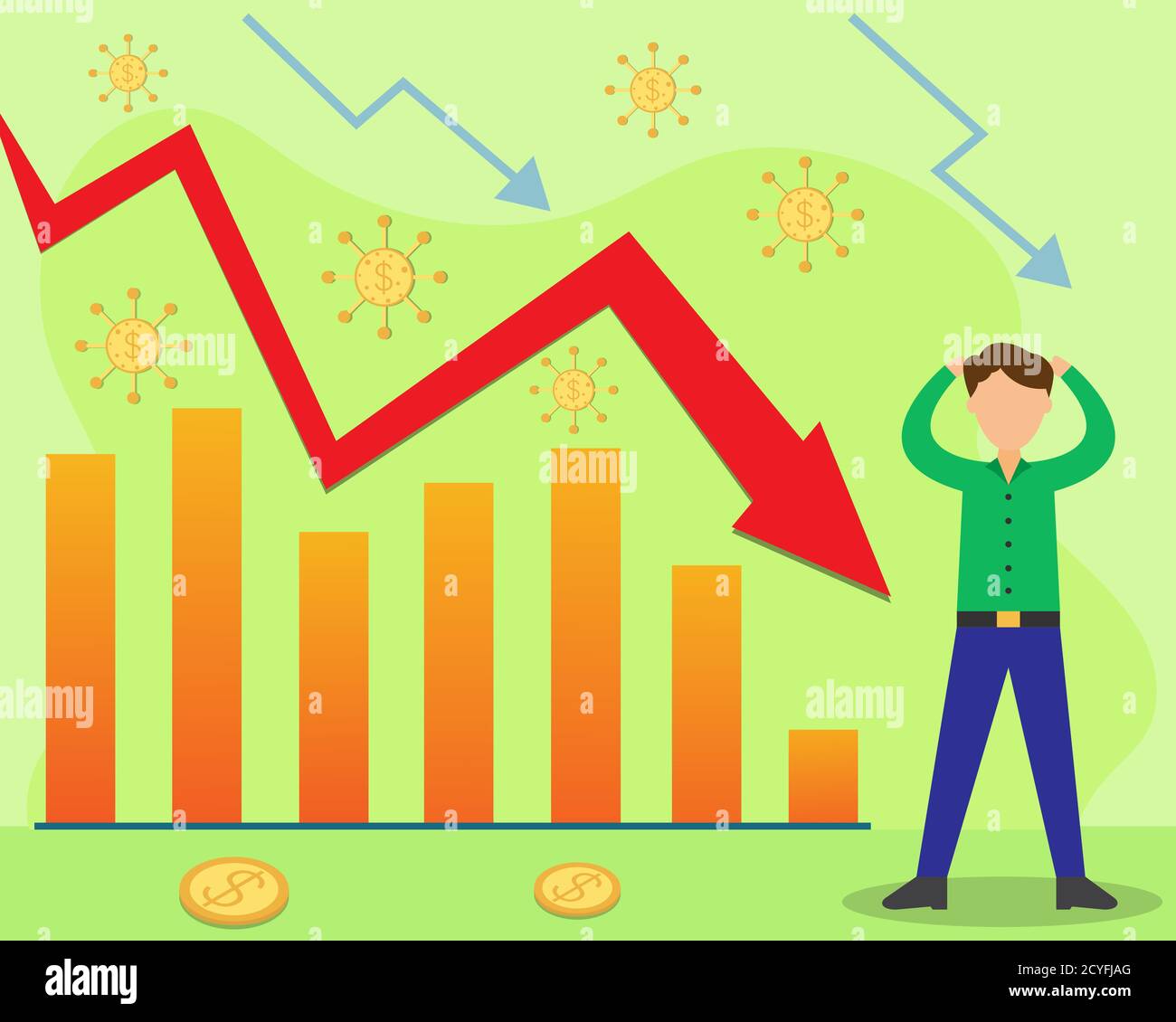 Crisis income Stock Vector Images - Alamy