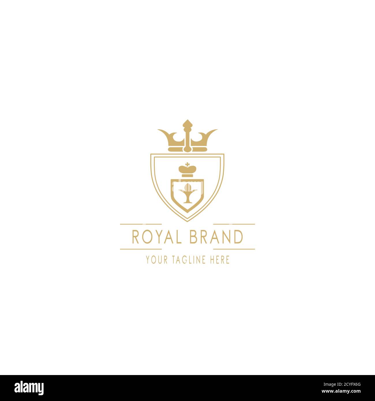 Royal brand illustration vector design for company and business royal ...