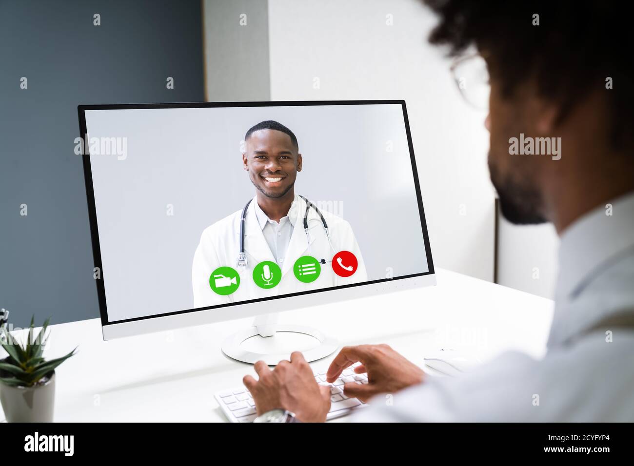 Online Video Consultation With Doctor. Patient Conferencing With ...