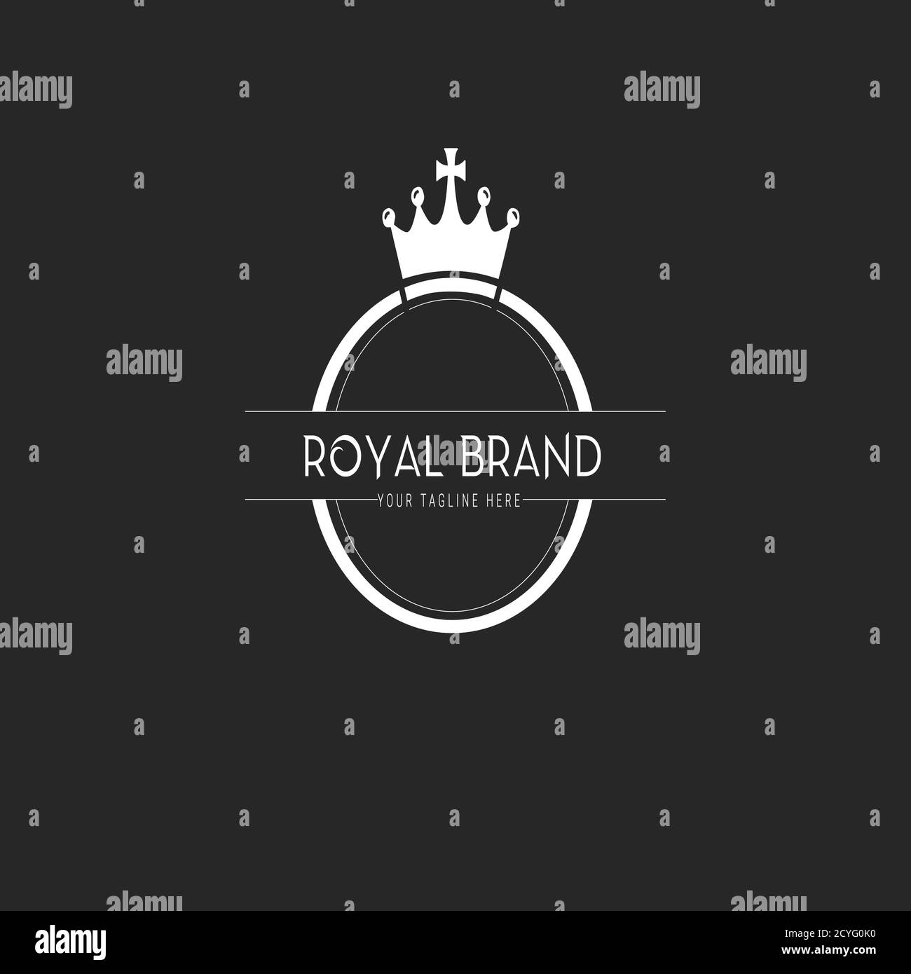 Royal brand illustration vector design for company and business royal ...