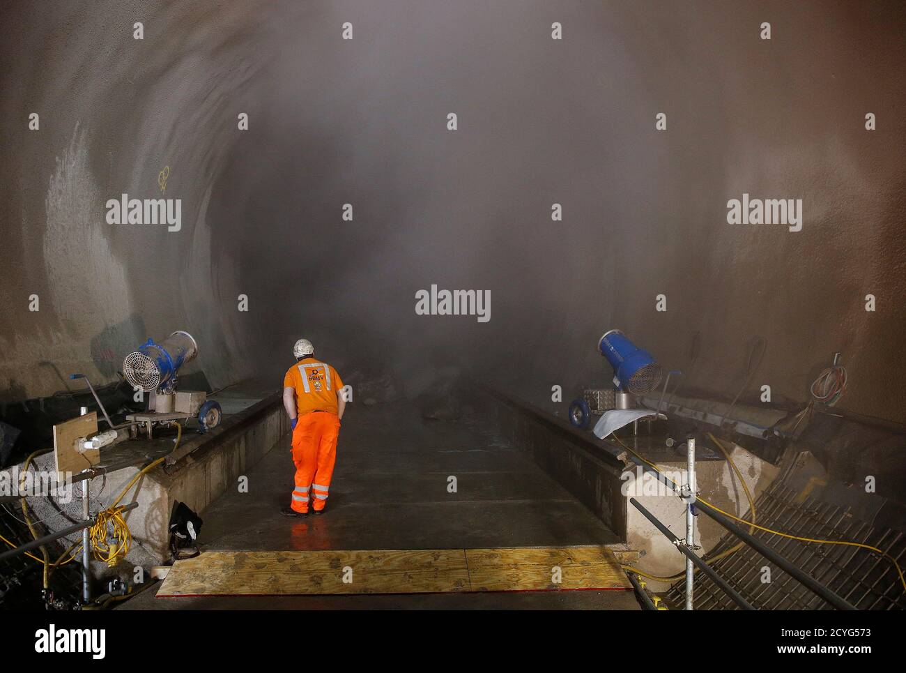 Crossrail tunnel boring hi-res stock photography and images - Alamy