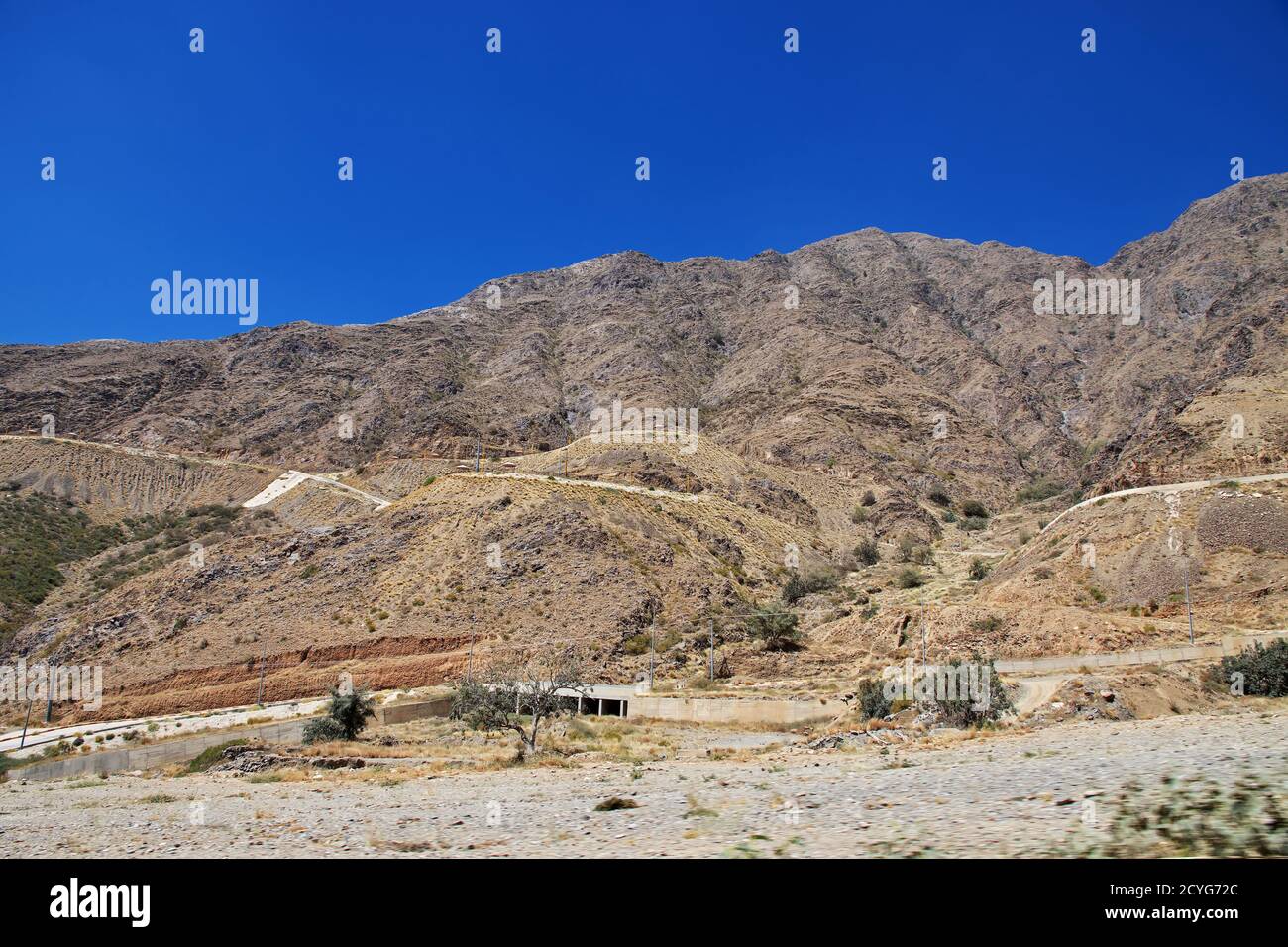 The canyon of Asir region, the view from the viewpoint, Saudi Arabia ...