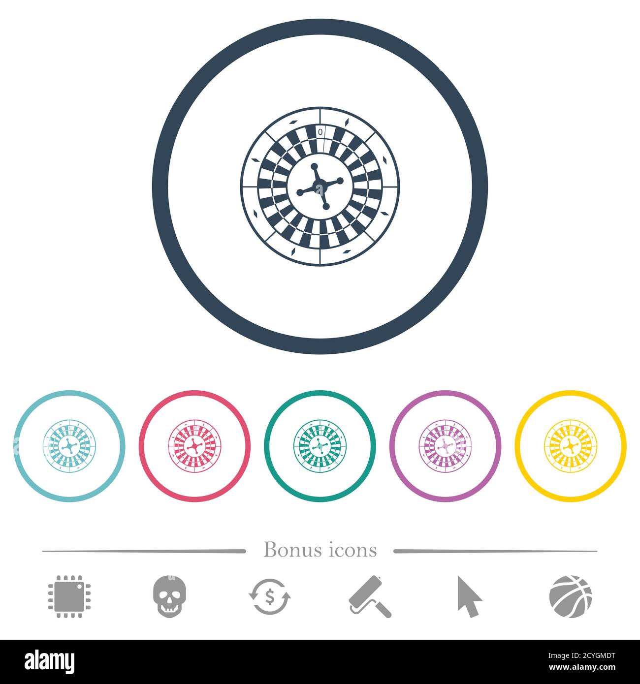 Roulettewheel Cut Out Stock Images & Pictures - Alamy